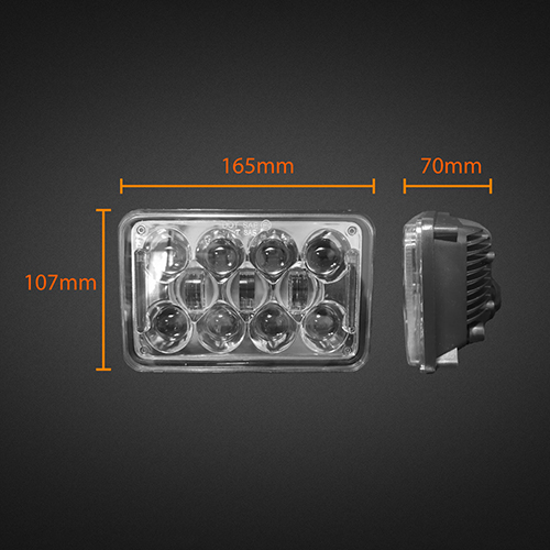 LED Headlights for Trucks | 4x6 Inch 60 Watt with DRL.