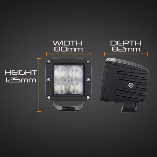 LED Work Light | 3.5 Inch 40 Watt , Heavy Duty, IP68.